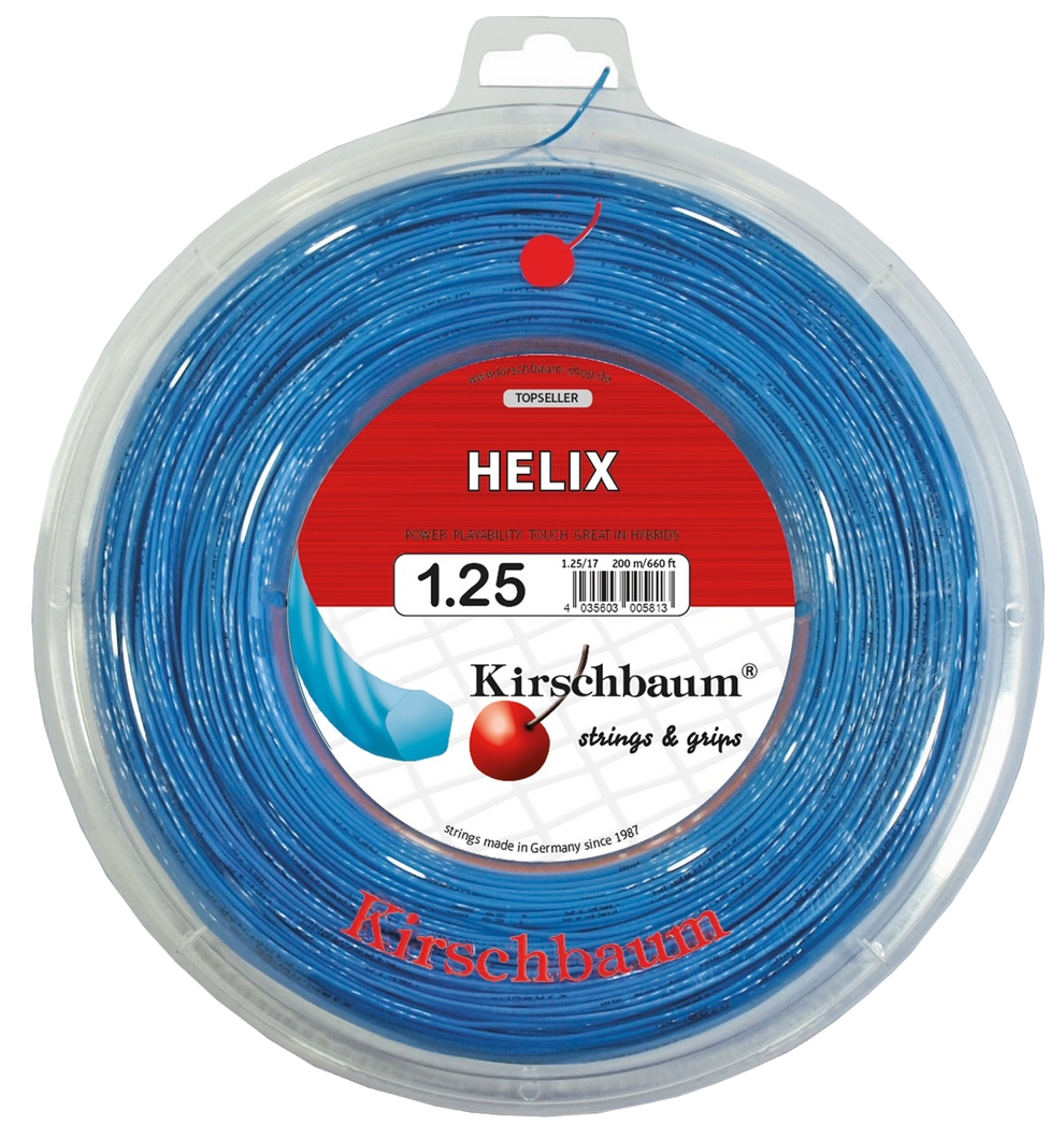 Kirschbaum Helix Blue Tennis String Reel 660ft - 1.25mm & 1.30mm Co ...